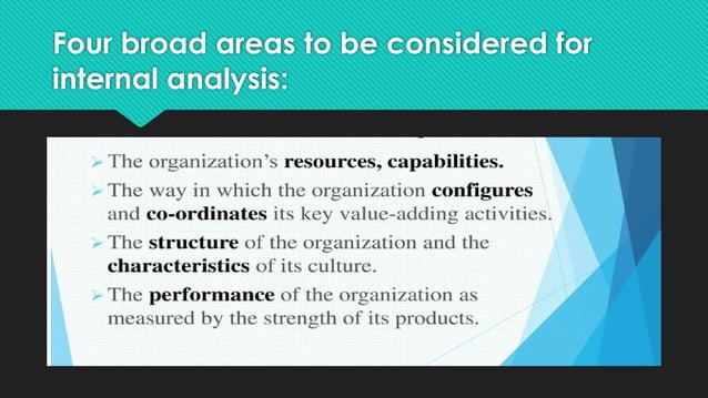 INTERNAL ENVIRONMENT ANALYSIS presentation | PPTX | Business Administration | Business