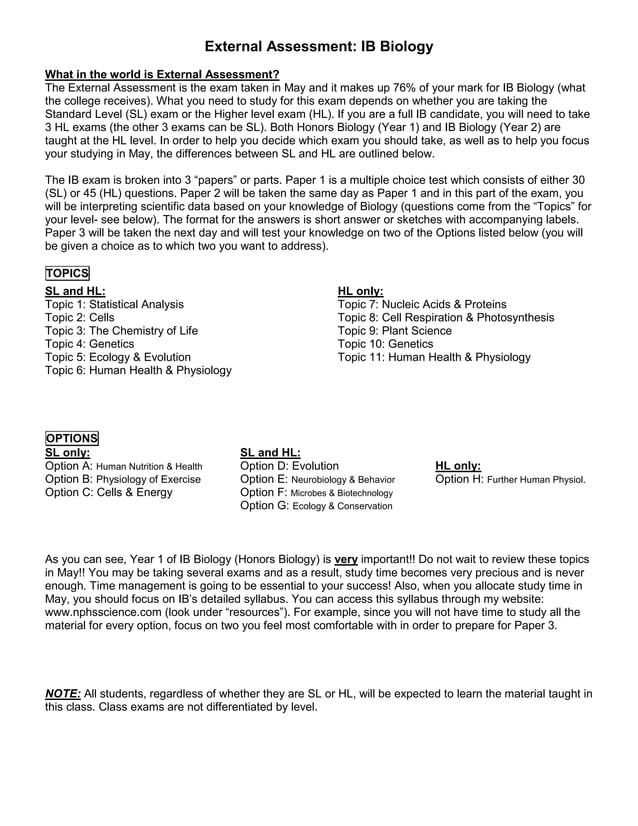 Internal externalassessment | PDF