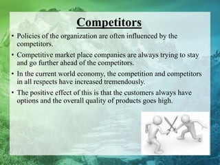 Internal&external environment of organization | PPTX
