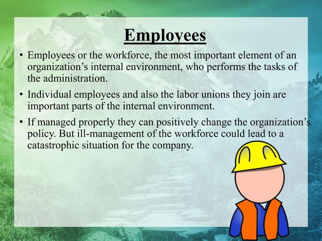 Internal&external environment of organization | PPTX
