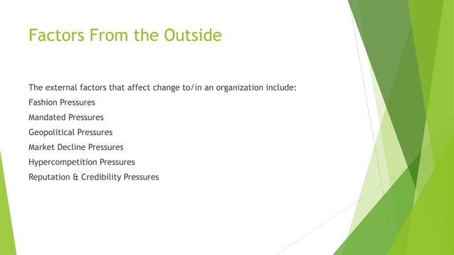 Internal and external factors of change | PPTX | Business ...