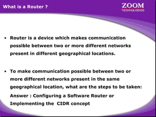 Internal & External of Routers | PPT