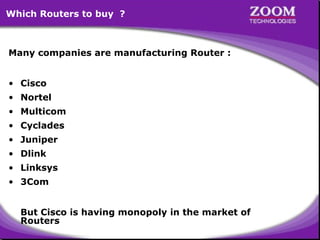 Internal & External of Routers | PPT