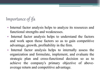Internal factor analysis | PPTX