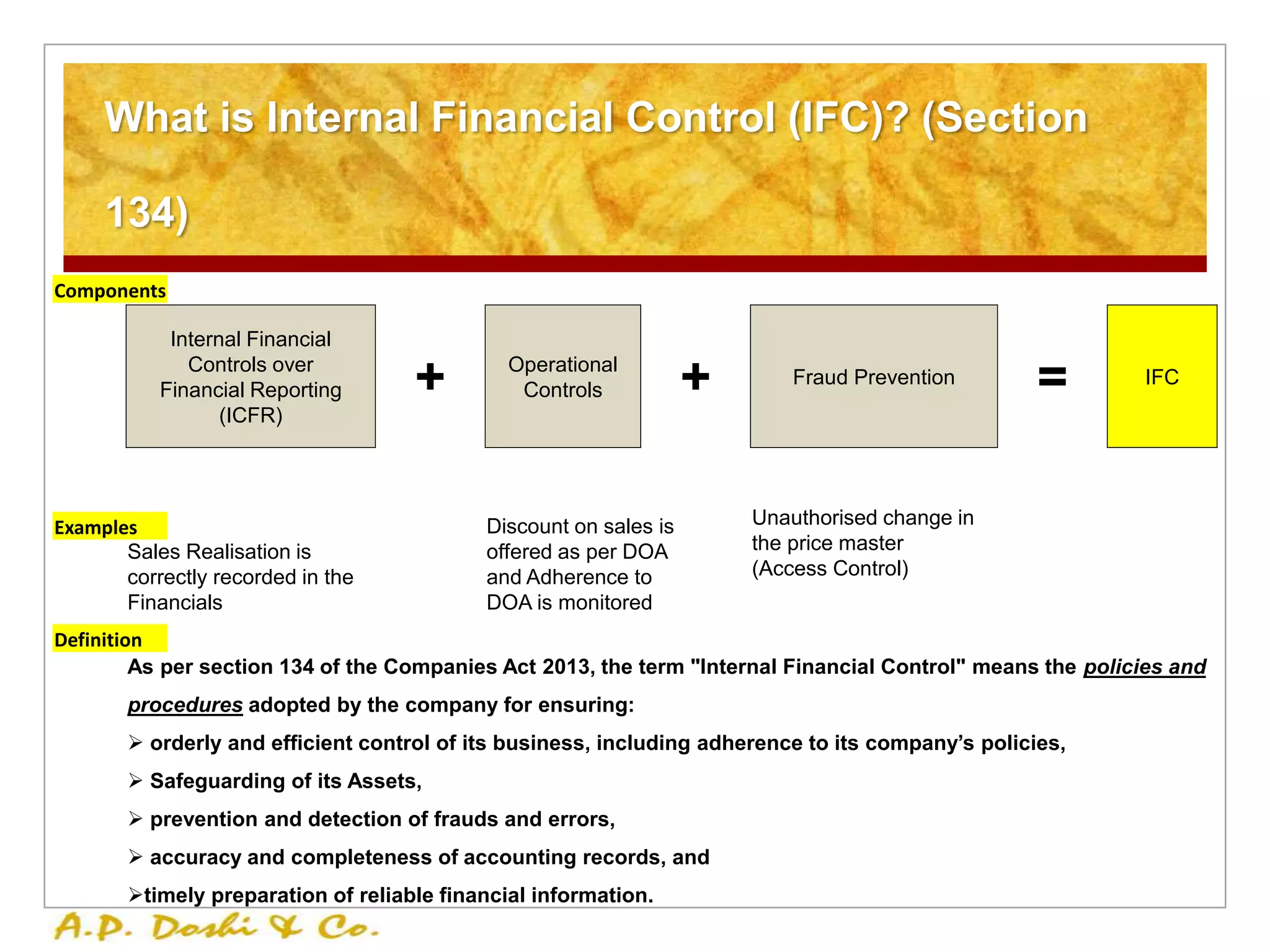 Internal financial control | PPTX