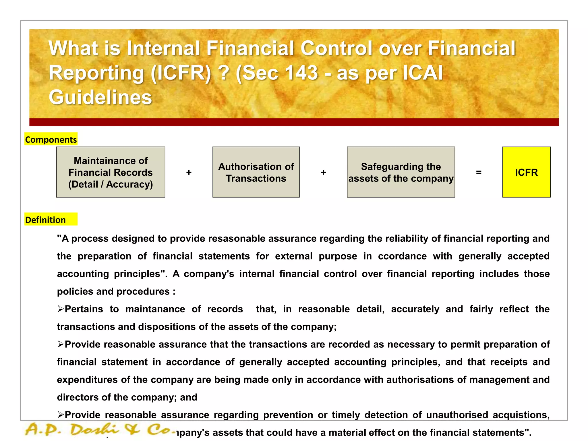 Internal financial control | PPTX