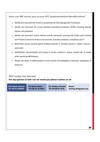 Internal financial control | PDF