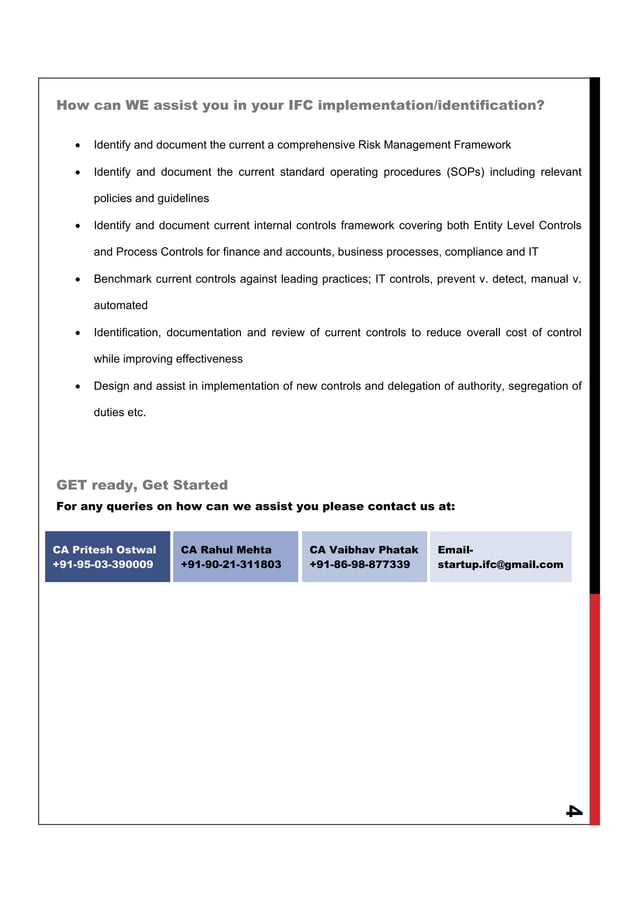 Internal financial control | PDF