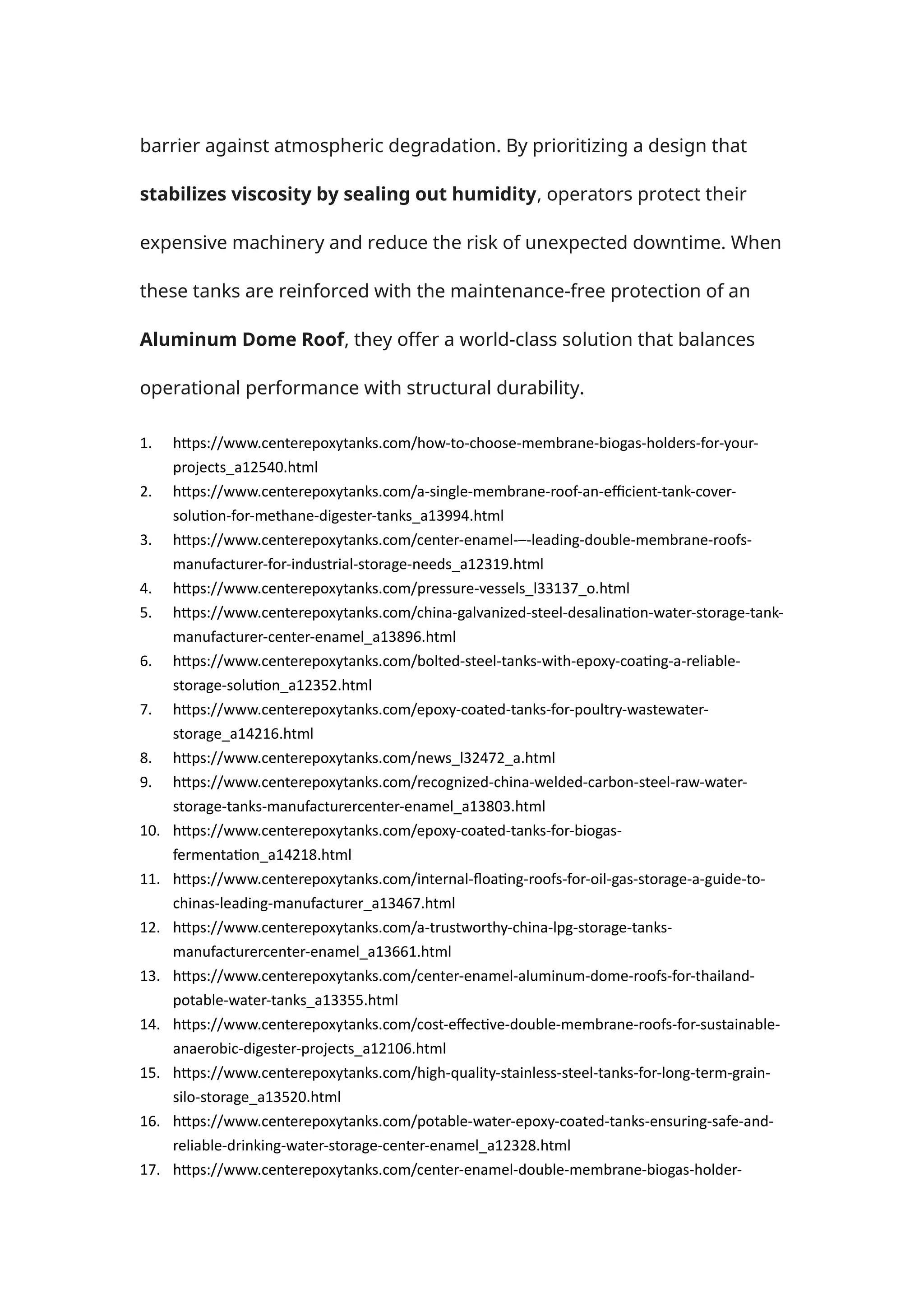 Internal Floating Roofs for Welded Steel Lubricating Oil Tank ...