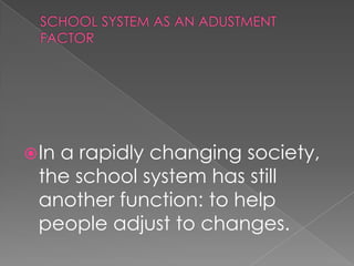 Internal functions of the school system | PPTX