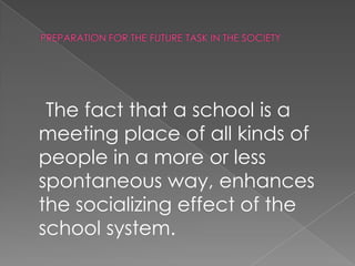 Internal functions of the school system | PPTX