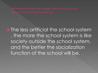 Internal functions of the school system | PPTX