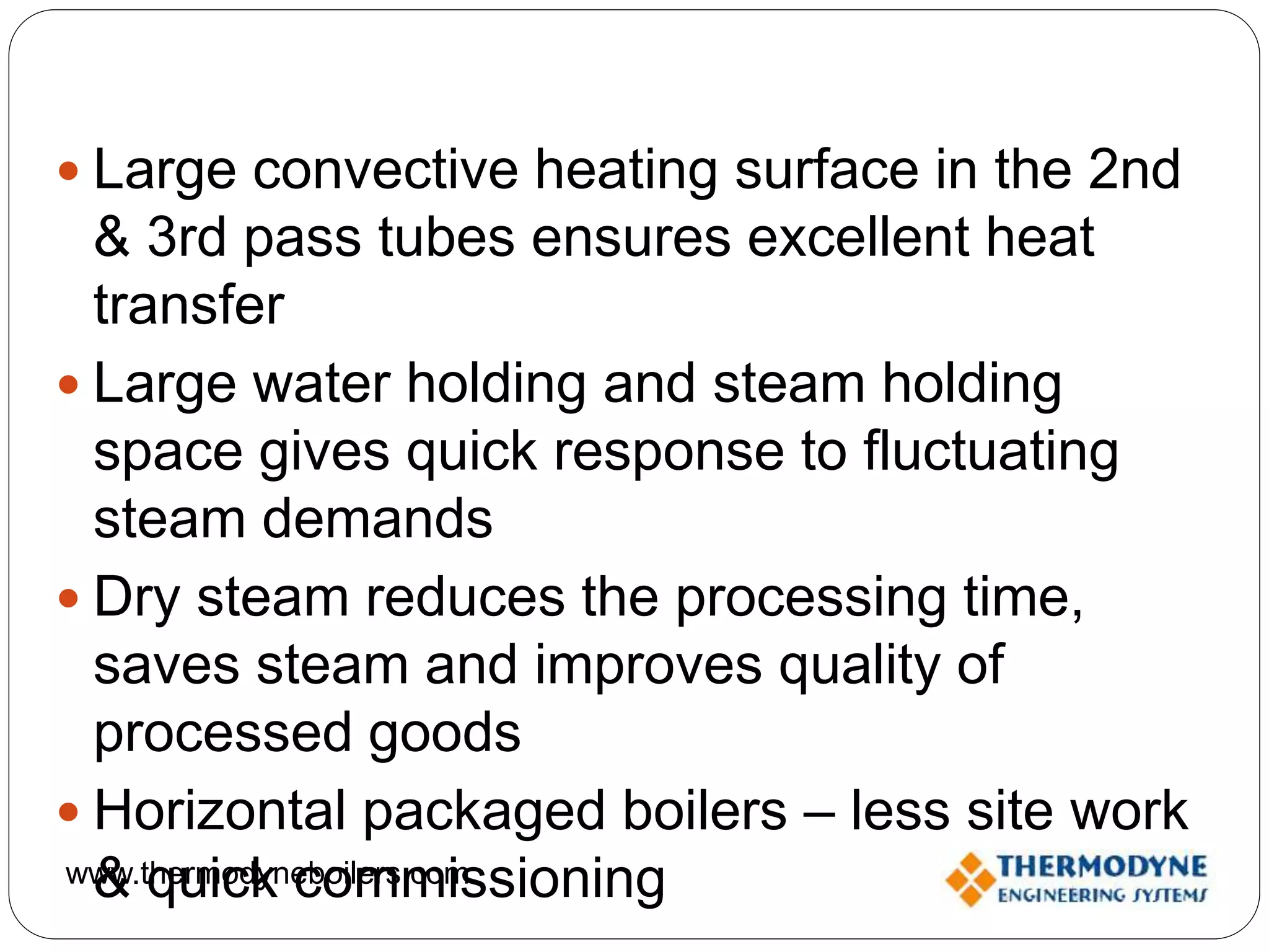 Internal furnace boiler - Fire tube Boiler - Packaging Boiler | PPTX