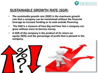 Internal Growth Rate | Finance | PPTX