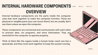 Internal Hardware Components By anonymous | PDF