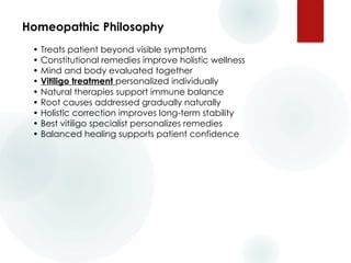 Holistic Homeopathic Approaches to Vitiligo and Internal Health | PPTX
