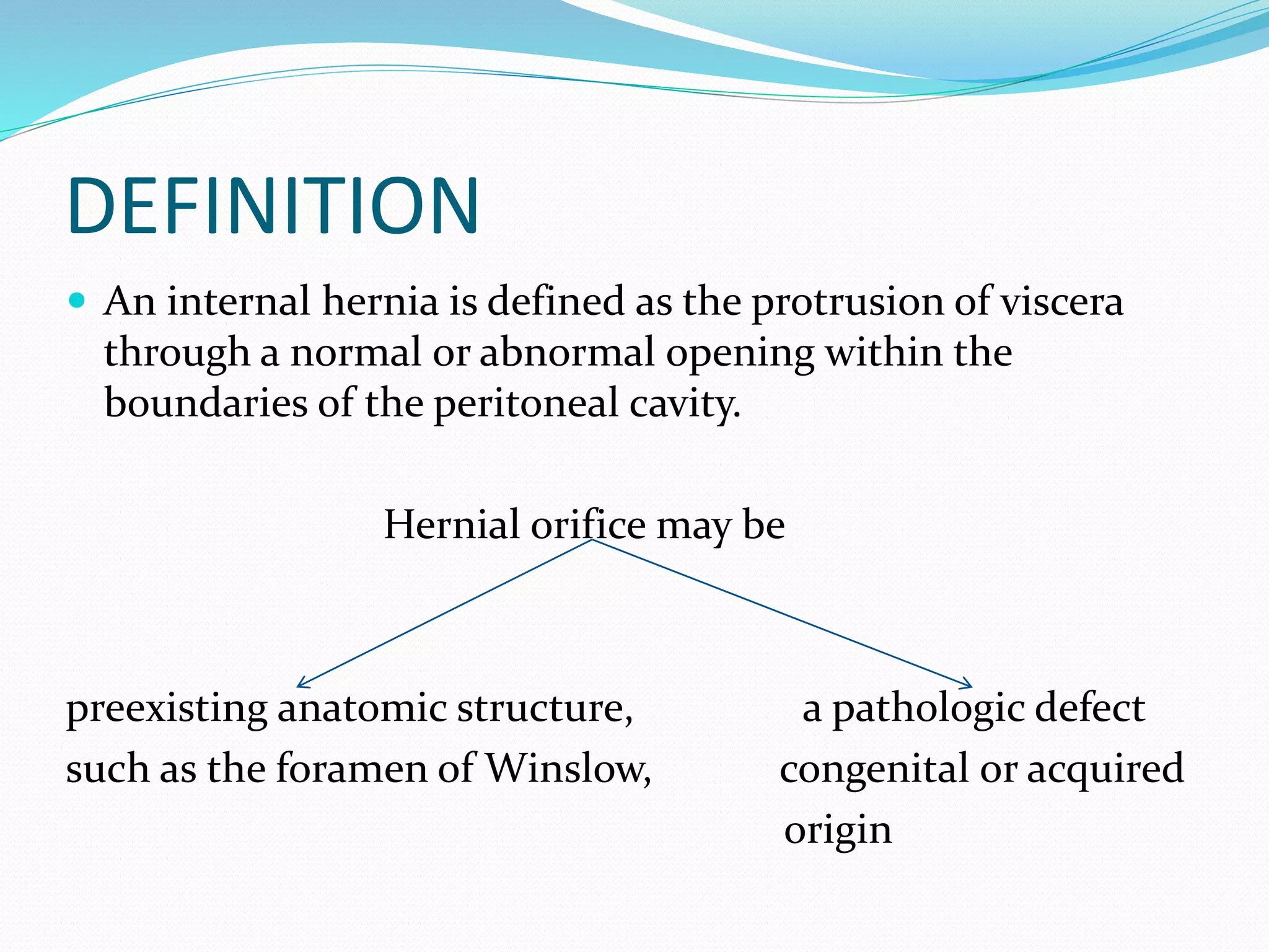 Internal hernia | PPTX
