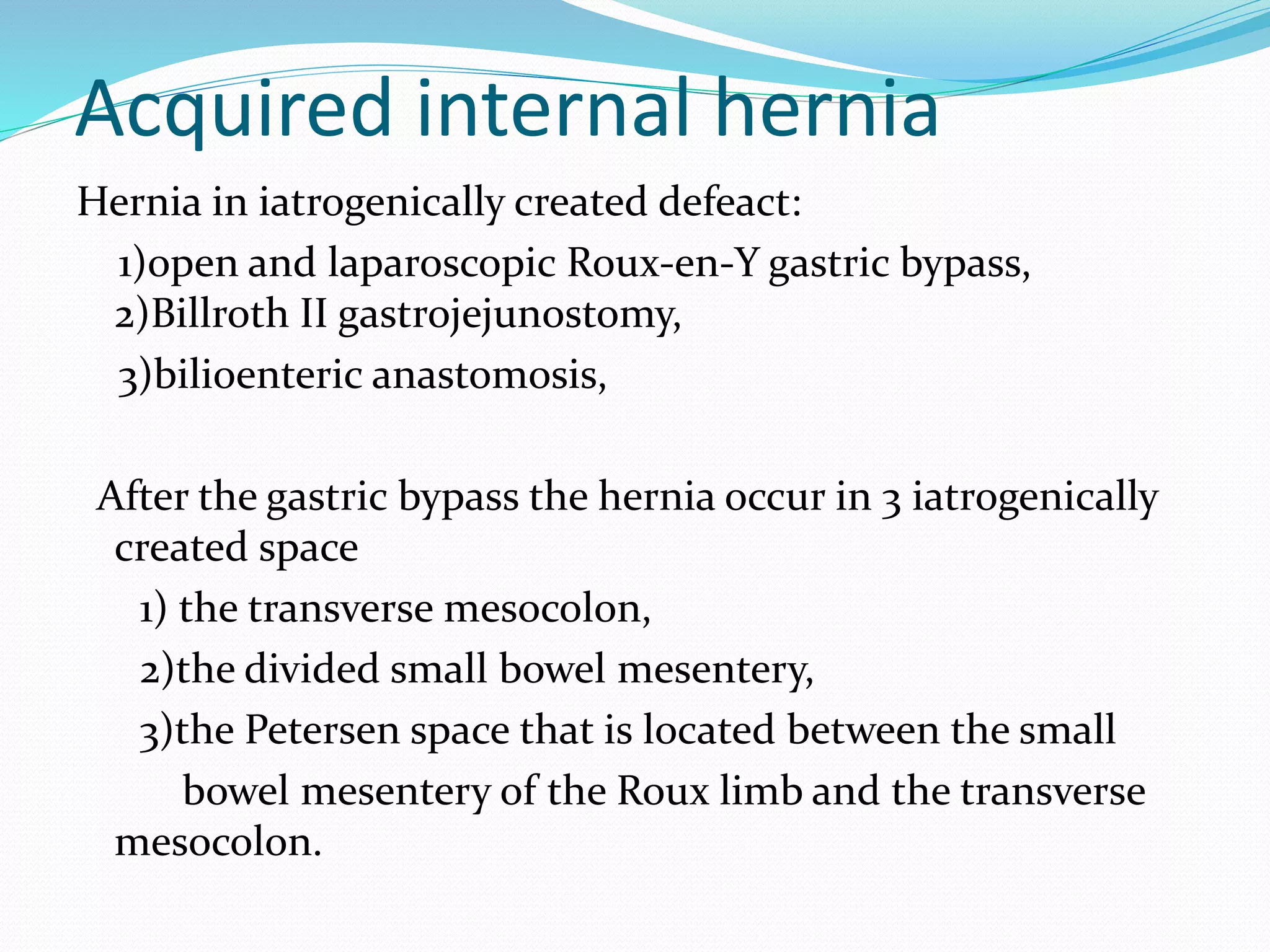 Internal hernia | PPTX