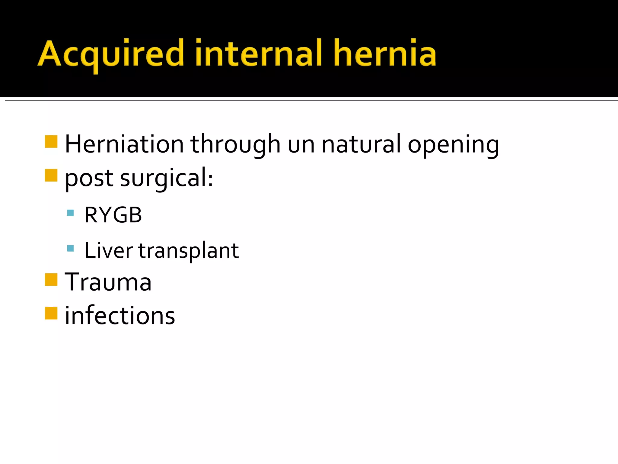 Internal hernia | PPT