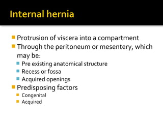 Internal hernia | PPT