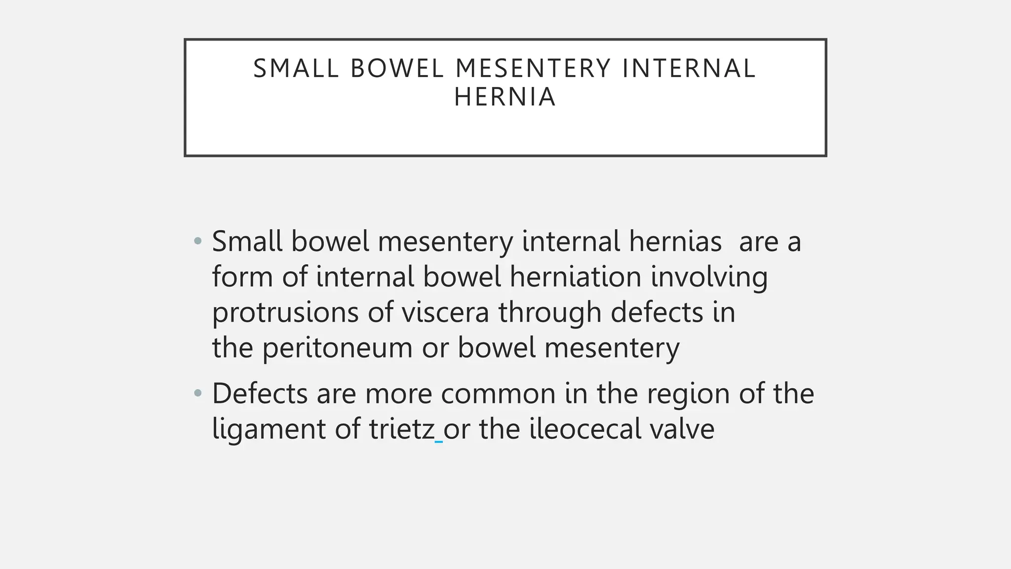INTERNAL HERNIAS. pptx internal herniass | PPTX