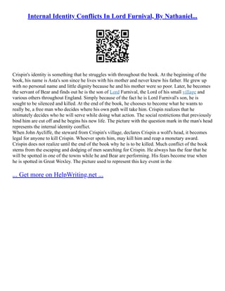 Internal Identity Conflicts In Lord Furnival, By Nathaniel... | PDF