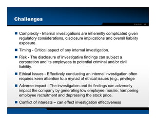 Internal Investigations | PDF