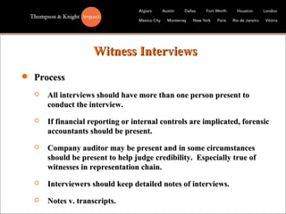 Internal Investigation What To Expect | PPT