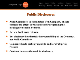 Internal Investigation What To Expect | PPT