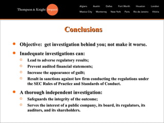 Internal Investigation What To Expect | PPT
