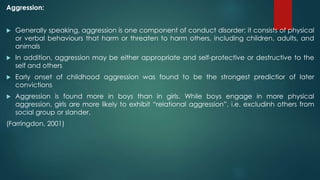 Internalising and Externalizing Behaviours | PPTX