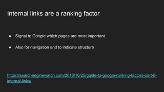 Internal Linking Strategy by Peter Mead | PDF