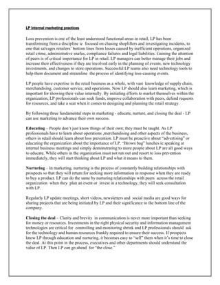 Internal marketing in retail industry | DOCX | Business Administration ...