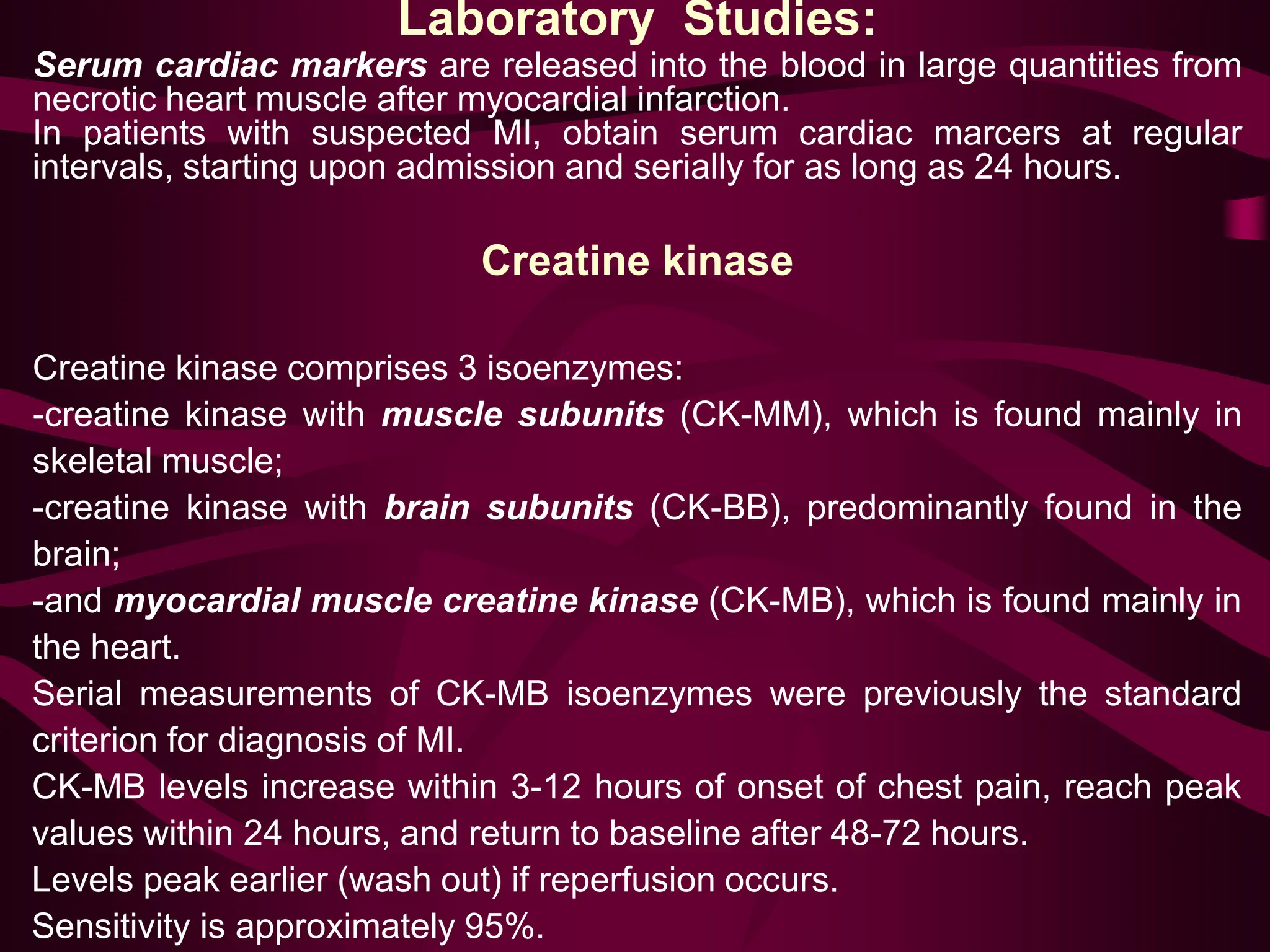 Internal Medicine Lecture 3 Acute coronary syndrome Myocardial ...