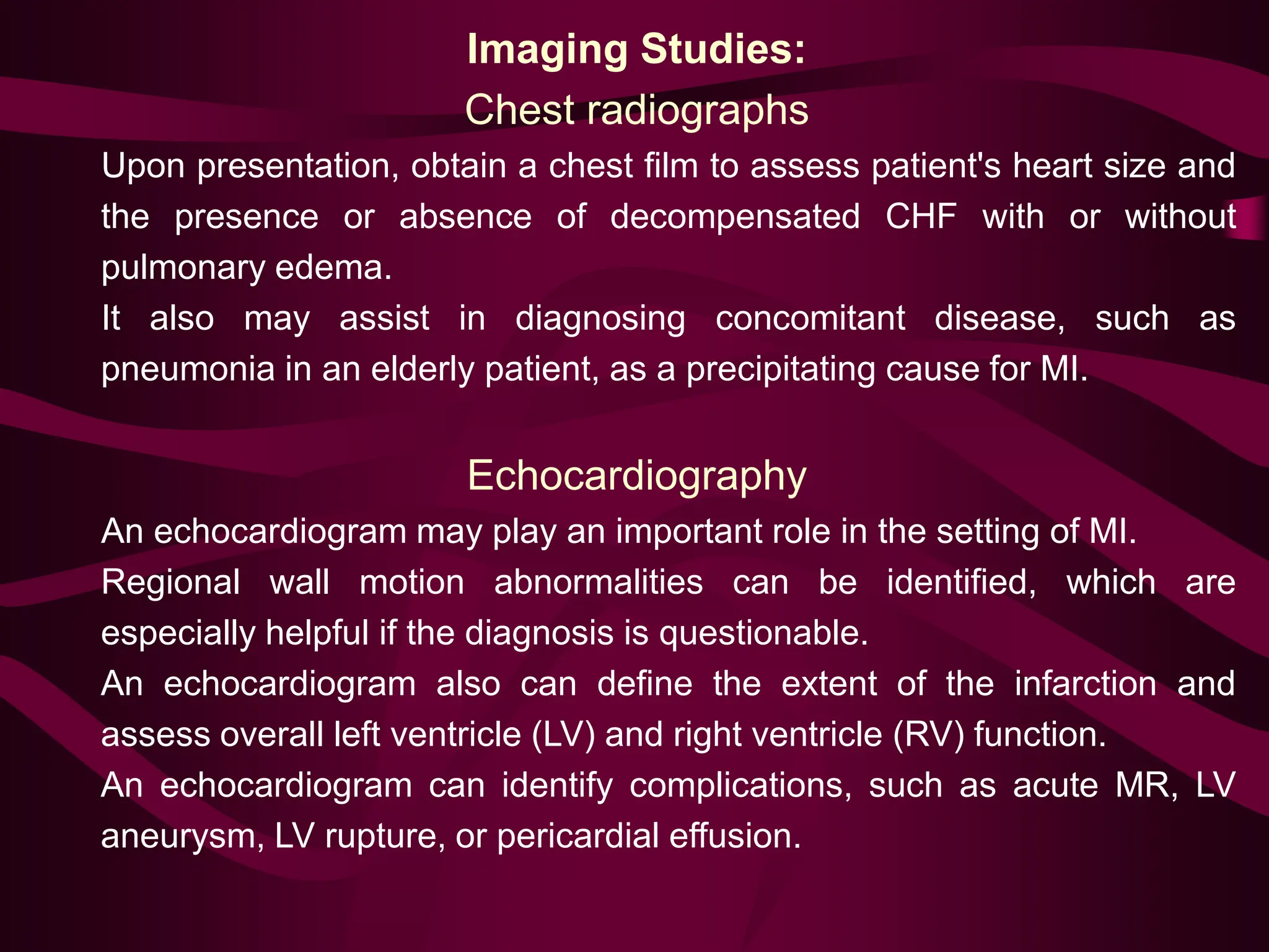 Internal Medicine Lecture 3 Acute coronary syndrome Myocardial ...