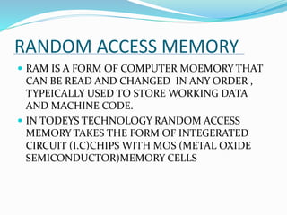 Internal memory ppt1 | PPT