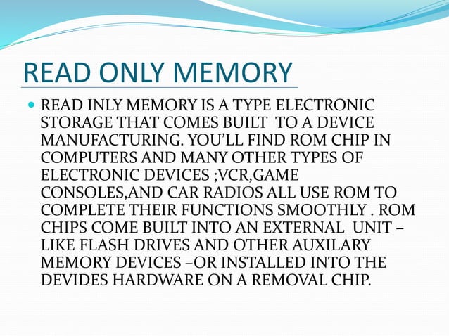 Internal memory ppt1 | PPT