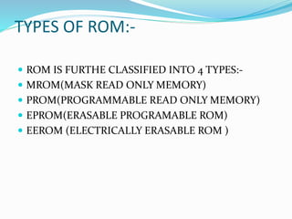 Internal memory ppt1 | PPT