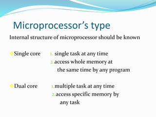Internal microprocessor architecture | PPTX