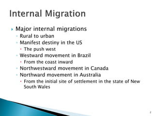 Internal Migration Online | PDF