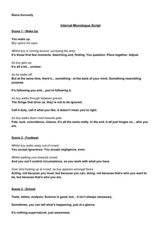 Internal monologue | PDF