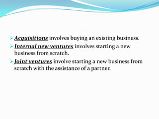 Internal new ventures | PPTX