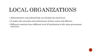 Internal organisations of a state government | PPTX