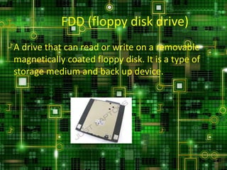 Internal parts of a computer and their functions | PPTX