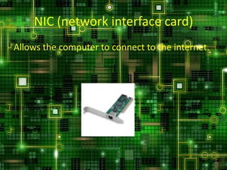 Computer Internal Parts And Their Functions