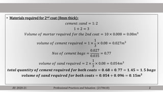 Internal plaster thickness | PPTX