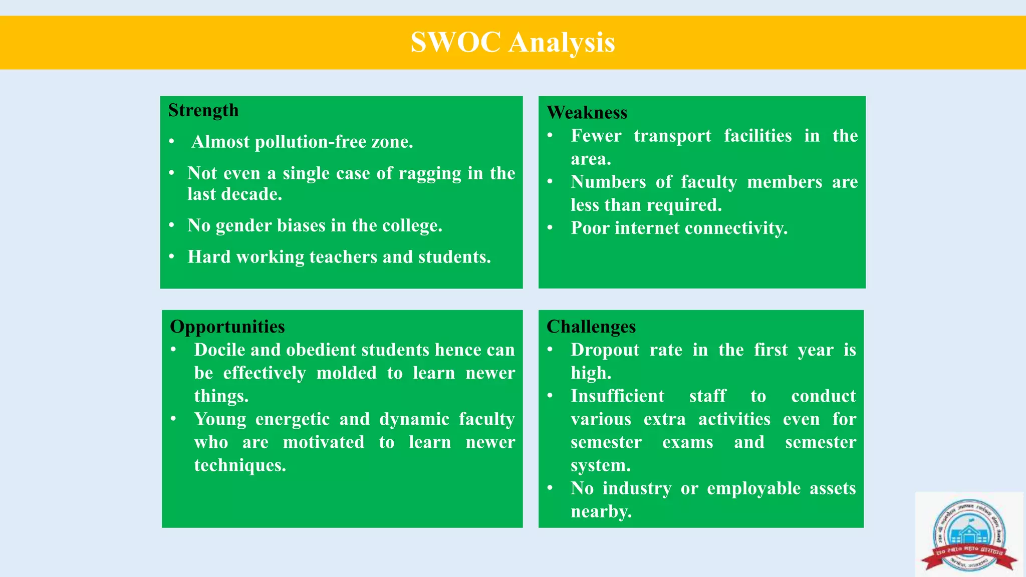 NAAC Visit Presentation of Internal Quality Assurance Cell | PPTX