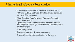 NAAC Visit Presentation of Internal Quality Assurance Cell | PPTX