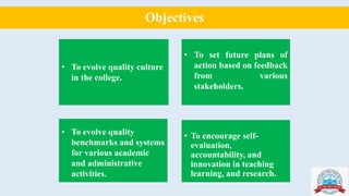 NAAC Visit Presentation of Internal Quality Assurance Cell | PPTX