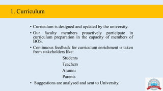 NAAC Visit Presentation of Internal Quality Assurance Cell | PPTX